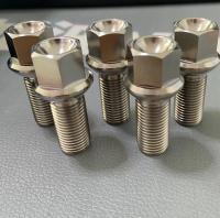 China GR5 Titanium Alloy Lug Bolts For Racing Car Modified External Thread M14 X 1.5 X 28mm for sale