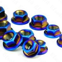 China DIN6923 GR5 Titanium Alloy Flange Nuts For Motorcycle / Car for sale