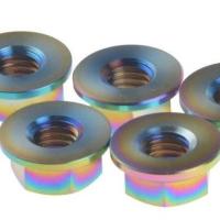 China DIN6923 GR5 Titanium Alloy Flange Nuts For Motorcycle / Car for sale