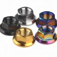 China DIN6923 GR5 Titanium Alloy Flange Nuts For Motorcycle / Car for sale