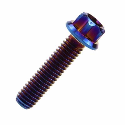 China Titanium Alloy Inner Outer Plum Flange Screws M6 Calf Motorcycle Modification for sale