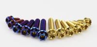 China Titanium Alloy Inner Outer Plum Flange Screws M6 Calf Motorcycle Modification for sale