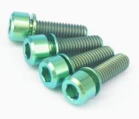 China Ti6al4v Titanium Alloy Bolts With Button Head Allen Key Socket Head for sale