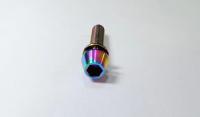 China DIN 912 Titanium Nut Bolt Conical Head Rainbow M5×20mm With Washer for sale