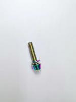 China DIN 912 Titanium Nut Bolt Conical Head Rainbow M5×20mm With Washer for sale