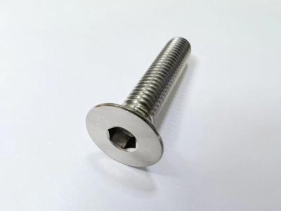 China Titanium M6*30mm Hexagon Socket Countersunk Head Screw for sale