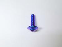 China Titanium M6*20mm Umbrella Head Burnt Blue For Motocycly And So On for sale