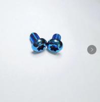 China Titanium Alloy Disc Screw Bicycle Disc Brake Disc Semi-Round Head M6*10mm for sale