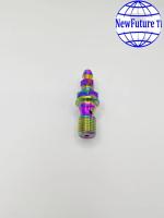 China Caliper Oil Pipe Double Hole Titanium Exhaust Screw Modification Accessories for sale