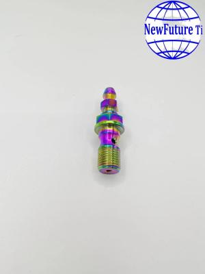 China Caliper Oil Pipe Double Hole Titanium Exhaust Screw Modification Accessories for sale