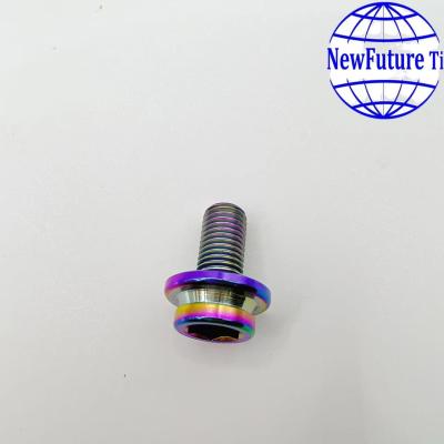 China Titanium Alloy Square Hole Center Shaft Screw Grade 5 Polished for sale
