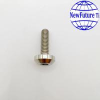 China Flat Top Titanium Nut Bolt Umbrella Head , Disc Brake Fastening Modification for sale