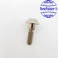 China Stepped Titanium Nut Bolt Brake Disc Screws , Umbrella Head Inner Hexagon for sale