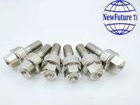 China Heptagon Titanium Nut Bolt Reverse Screw Hub Screw M14 Porsche Etc. for sale