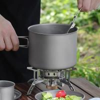 China Outdoor Pure Titanium Pot Convenient Camping Titanium Alloy Set Pot Hanging Pot for sale