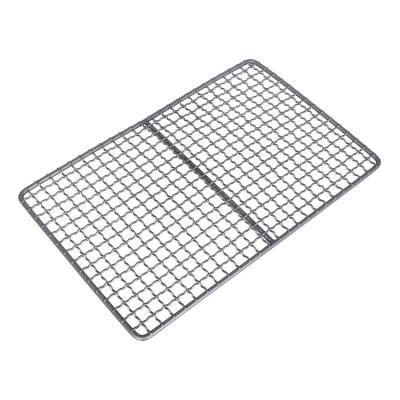 China Safety Gr2 Titanium Barbecue Grill Wire Mesh 119g Titanium Items Charcoal Tray for sale