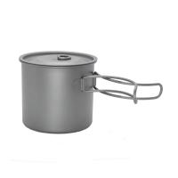 China Uncoating Gr2 Titanium Camping Cookware 550ml Titanium Items for sale