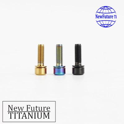 China M6 M8 Titanium Nut Bolt GR2 Titanium Bolts For Dirt Bikes DIN Chemical for sale