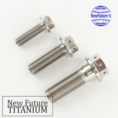 China 6al4V Titanium Header Gr5 Titanium Motorcycle Bolts 50mm-6000mm Length for sale