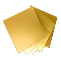 China Bright Yellow Brass Decorative Copper Sheets Brushed Polished Industrial for sale