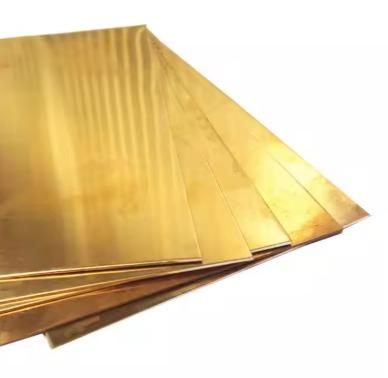 China 3mm Gold Plated Brass Sheet C22000 Custom For Industrial Applications for sale