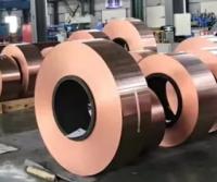 China Pure Red Flat Copper Strip With 0.1mm Thickness For Electronic Industrial Decorative for sale