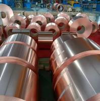 China Pure Red Flat Copper Strip With 0.1mm Thickness For Electronic Industrial Decorative for sale