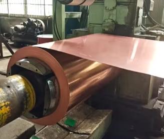China Pure Red Flat Copper Strip With 0.1mm Thickness For Electronic Industrial Decorative for sale