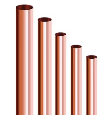 China 99% 99.9% Pure Copper Pipe 15mm 20mm 25mm 3/8 Straight Pancake Tube for sale