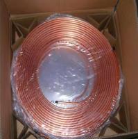 China ASTM B280 AC 3/8'' 1/2'' 3/4'' 1/4'' Straight Copper Tube For HVAC Rolling Pancake Coil for sale