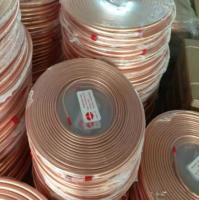 China ASTM B280 AC 3/8'' 1/2'' 3/4'' 1/4'' Straight Copper Tube For HVAC Rolling Pancake Coil for sale