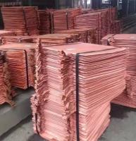 China High Purity 97%-99.99% Red Electrolytic Copper Cathode 4mm-2500mm 1m-12m for sale