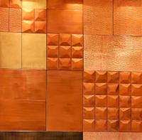 China Decorative Hammered Copper Sheet Metal Wall Cladding For Wall Home Decoration for sale