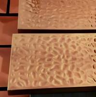China Decorative Hammered Copper Sheet Metal Wall Cladding For Wall Home Decoration for sale