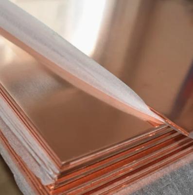 China C14500 99.97% C10100 C12200 Red Copper Plate 0.1-3.0mm 0.3mm-30mm for sale