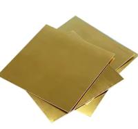 China ASTM C28000 C27400 Gold Plated 0.8 Mm Brass Sheet Custom Made for sale