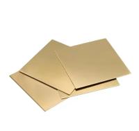 China Large 18k H62 H65 2mm Gold Color Plated Brass Plate 100-1500mm for sale