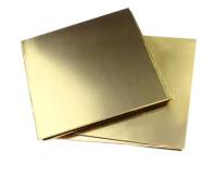 China Large 18k H62 H65 2mm Gold Color Plated Brass Plate 100-1500mm for sale
