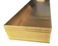 China Large 18k H62 H65 2mm Gold Color Plated Brass Plate 100-1500mm for sale