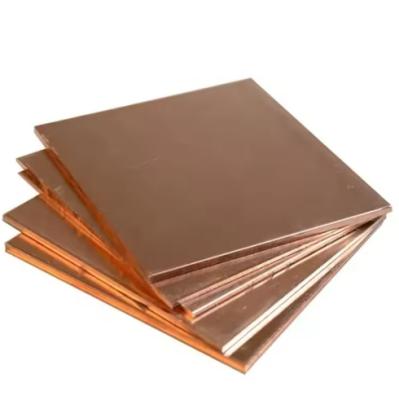 China Premium Decorative Brass Copper Sheets 0.15mm-2.2mm 1/4H Temper For Construction, Electronics for sale