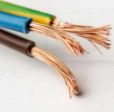 China PVC Cotton Covered Electrical Wires 200m MOQ Insulated IEC Single Core Stranded Conductor Pure Copper Power Heating Applications for sale