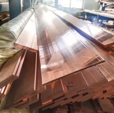 China custom 99.9% Pure Copper Flat Bus Bar C11000 Copper Bars 25x3mm  for sale