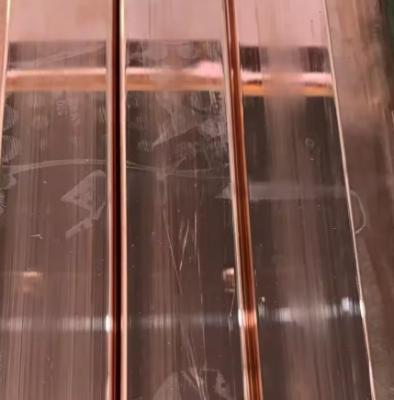 China 3.5x50mm Copper Busbar T2 Grade High Conductivity Bar For Electrical Power Distribution Equipment for sale