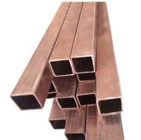China Bulk Supply Square Copper Pipe C11000 C12200 For HVAC Air Conditioning Refrigeration for sale