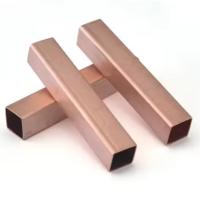 China Bulk Supply Square Copper Pipe C11000 C12200 For HVAC Air Conditioning Refrigeration for sale