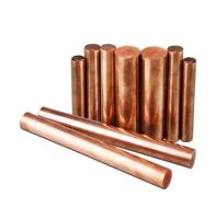 China Pure Red Copper Rod Bright Copper Bar For Industrial Use Welding Bending Cutting for sale