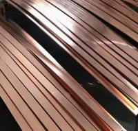 China 20*3 30*3 50*3 C10100 C11000 Copper Flat Bar Copper Bus Bar for sale