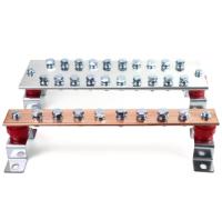 China Copper Busbar for Electrical Use Power Distribution Equipment with Hole Electrical Copper Grounding Strip for sale