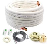 China Insulated Copper Tube Coil with 0.8mm Wall Thickness and Pre-installed Nuts for HVAC Refrigerant Systems for sale