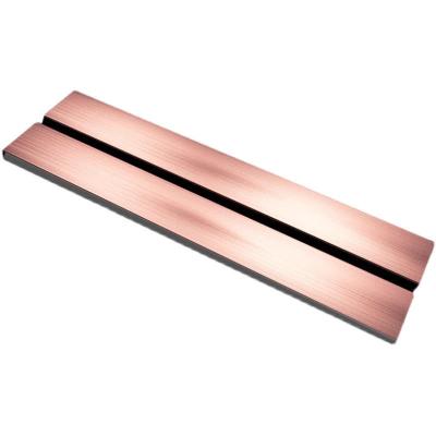 China T3 Grade Copper Busbar Flat Copper Bar with 1-12mm Thickness for Heat Dissipation and Electrical Applications for sale
